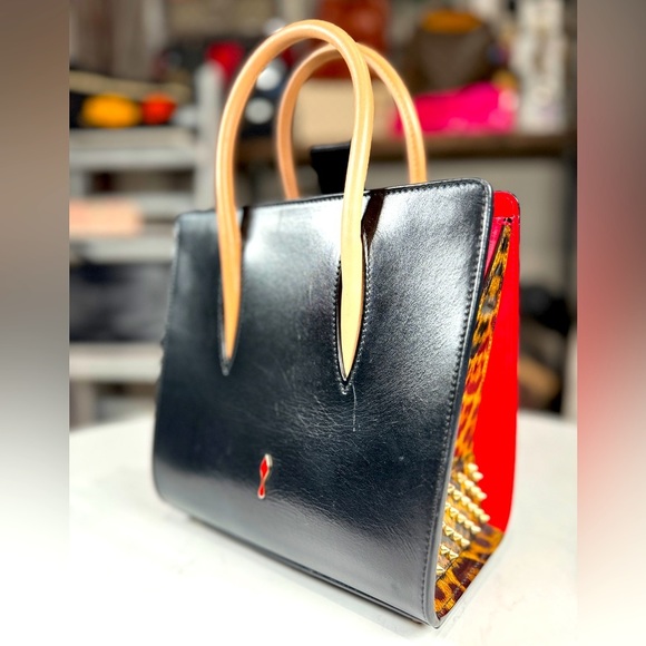 Christian Louboutin | Bags | Authentic Christian Louboutin Black Patent ...